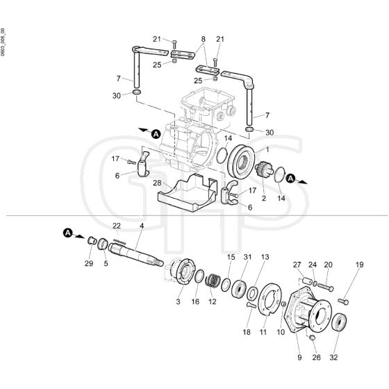 BTR 340 K - Bertolini Transporter Gears (Gearbox) (2/2) Diagram | GHS