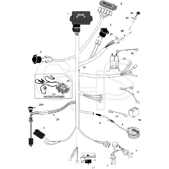 Countax C500 - From 01-01-2009 To 01-01-2011 - 8 Main Wiring Loom | GHS