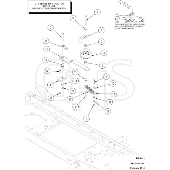Countax C60 - From 01-02-2014 To 01-06-2014 - 14 Xrd Deck Tension | GHS
