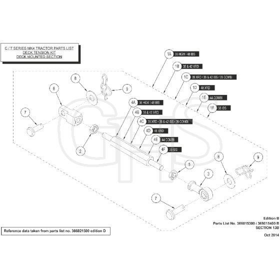 Countax C60 - From 01-10-2014 To 01-07-2015 - 13 Deck Tension Kit | GHS