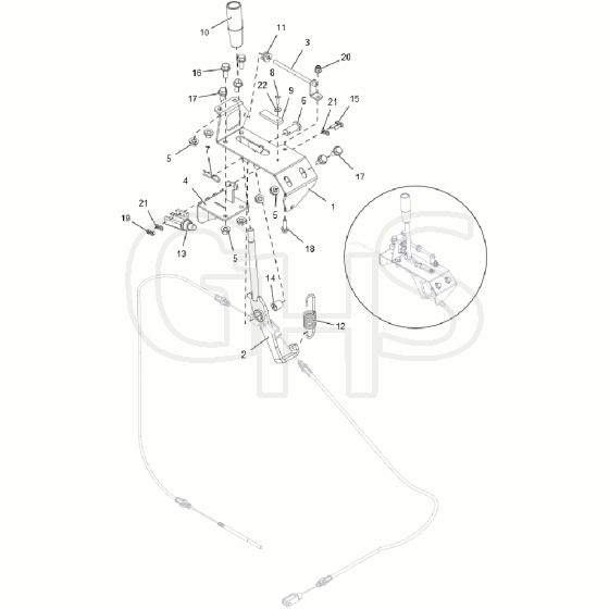 Countax C60 - From A0328984 06-04-2016 - 14 Hand Brake | GHS
