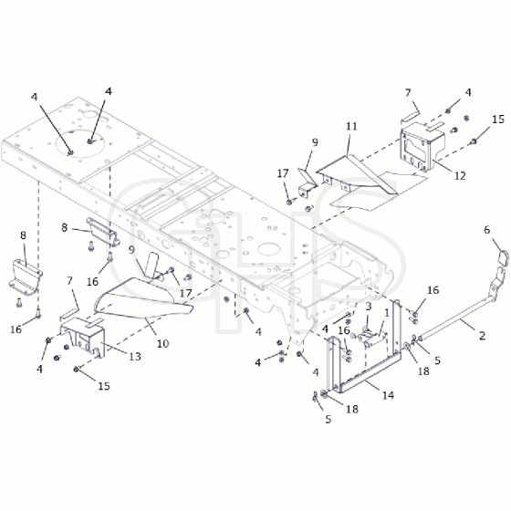 Countax C60 - From A0328984 06-04-2016 - 8 Deck Tension Cradle | GHS