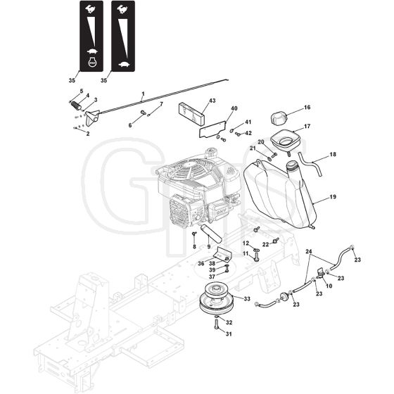 COMBI 1066 HB - 2020 - 2T0060281/ST1 - Stiga Ride On Mower B&S Engine ...
