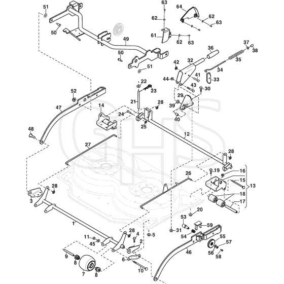 COMBI 85 QF - 2016-2021 - 2D5808511/S16 - Stiga Front Mower Deck ...