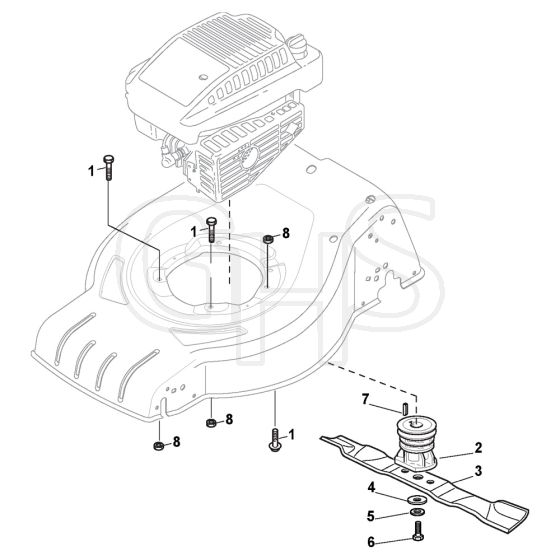 CSC 534 WSQ-B - 2012-2014 - 295546823/12 - Castel Garden Rotary Mower ...