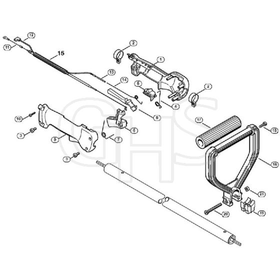 Genuine Stihl FC85 / M - Handle (24.2002) | GHS