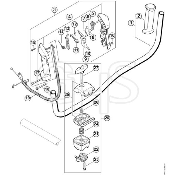 Genuine Stihl FS131 / G - Bike Handle | GHS