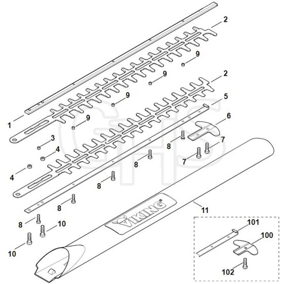 Viking HE515 - Cutter Bar - Parts Diagram | GHS