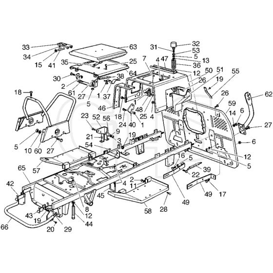 Honda HF2213K3-HE - Frame Diagram | GHS