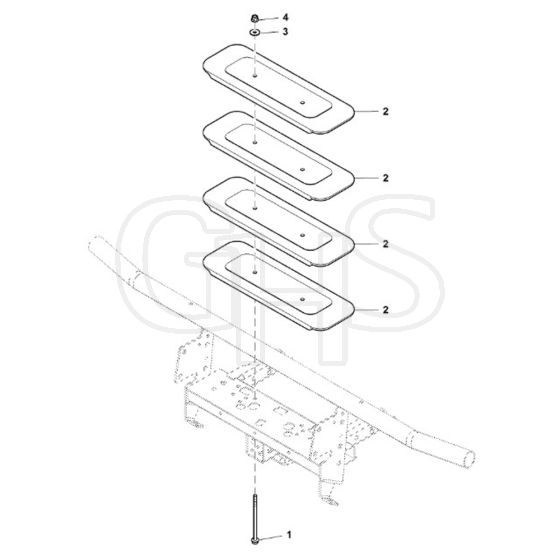 John Deere HPX615E - PC16096 - Counter Weight - ST900802 | GHS