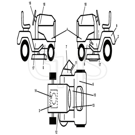McCulloch M11597 - 96041026601 - 2012-01 - Decals Parts Diagram | GHS