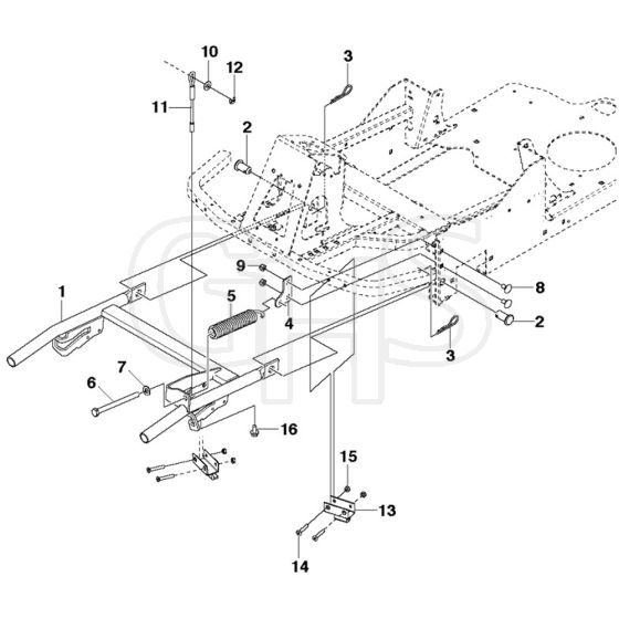 McCulloch M125-85F - 967295401 - 2015-01 - Frame Parts Diagram | GHS