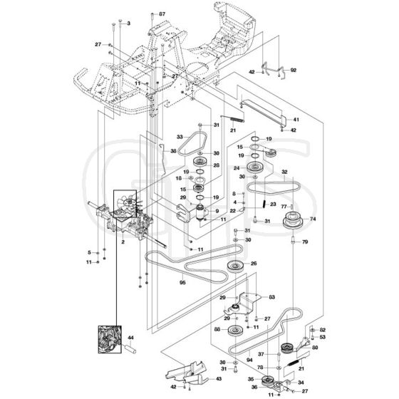 McCulloch M125-85FH - 967186901 - 2016-01 - Transmission Parts Diagram ...
