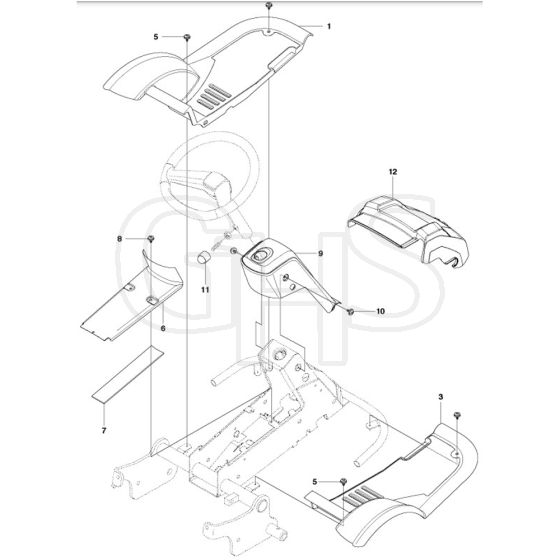 McCulloch M125-94FH - 967028401 - 2014-03 - Cover (1) Parts Diagram | GHS