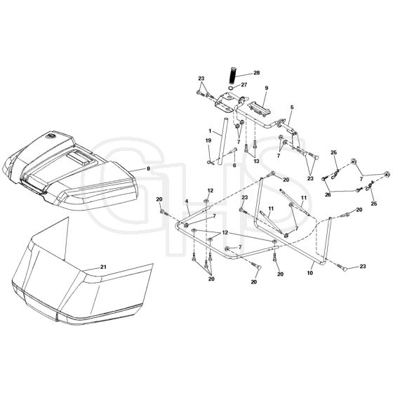McCulloch M14597TC - 96051006303 - 2014-05 - Bagger Parts Diagram | GHS