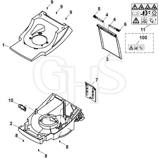 Viking MB555 BS - Housing - Parts Diagram | GHS
