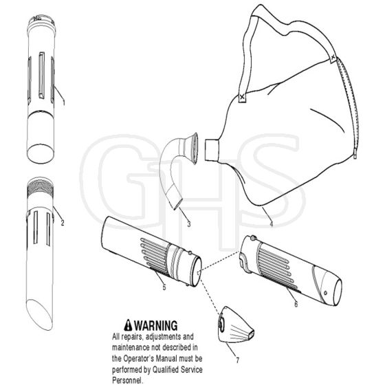 McCulloch MC200 VS - 2010-07 - Tube Parts Diagram | GHS