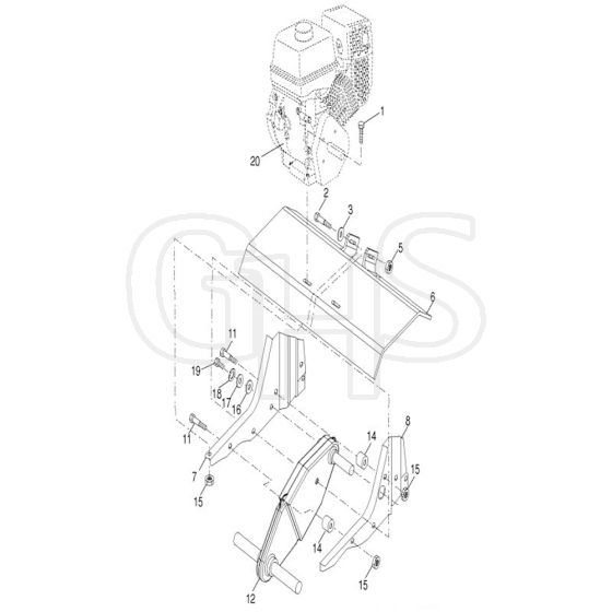 McCulloch MC 900 - 96083000400 - 2010-03 - Transmission Parts Diagram | GHS