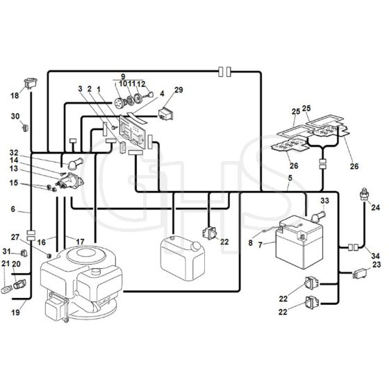 Viking MT740 - Electric Equipment - Parts Diagram | GHS