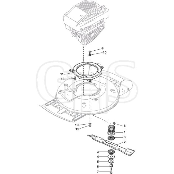 MULTICLIP 50 BLUE - 2014 - 291501148/S14 - Stiga Rotary Mower Blade ...