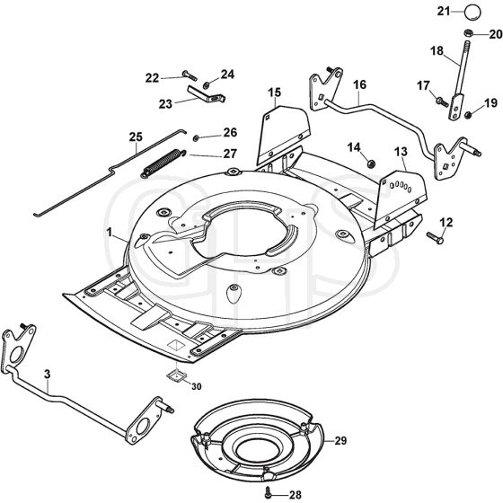 MULTICLIP 50 S AE - 2018 - 291502008/ST1 - Stiga Rotary Mower Deck and ...