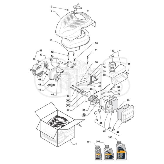 MULTIMOWER 48 S - 2016-2019 - 295486148/S16 - Stiga Rotary Mower Engine ...