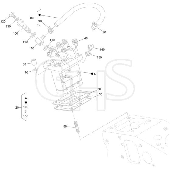 Toro ProLine 113cm - 31040 (324000285 - 999999999) Injection Pump | GHS