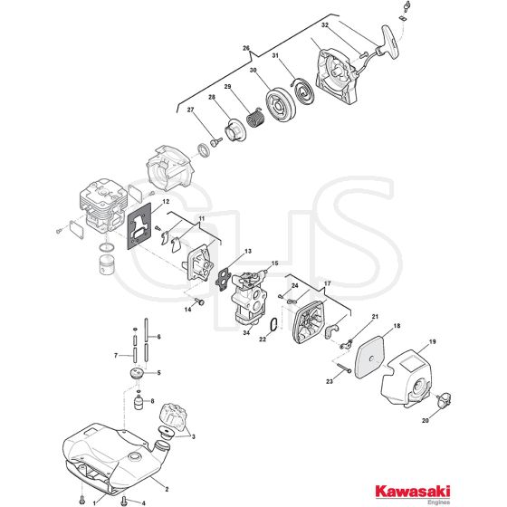SBC 653 KF - 2018-2019 - 288422002/17 - Stiga Brushcutter Engine 02 ...