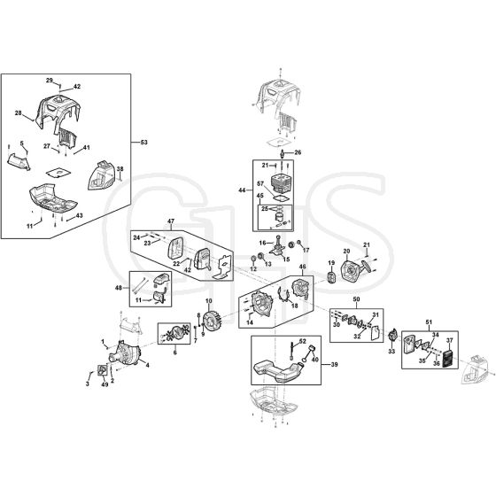 SBC 656 DX - 2019-2020 - 283522008/ST1 - Stiga Brushcutter Engine ...