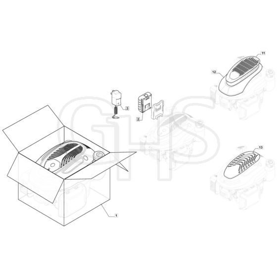 SP46 LS - 2019 - 295496548/M19 - Mountfield Rotary Mower Engine Cover ...