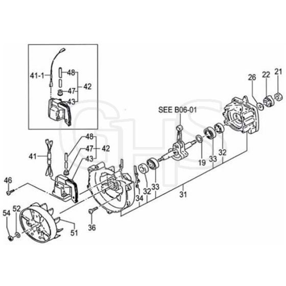 Tanaka TBC-300 - Crankcase | GHS