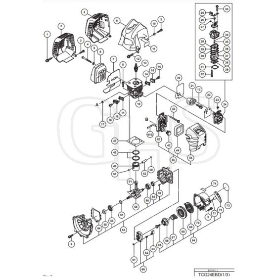 Tanaka TCG 24EBD - Cylinder Assembly | GHS