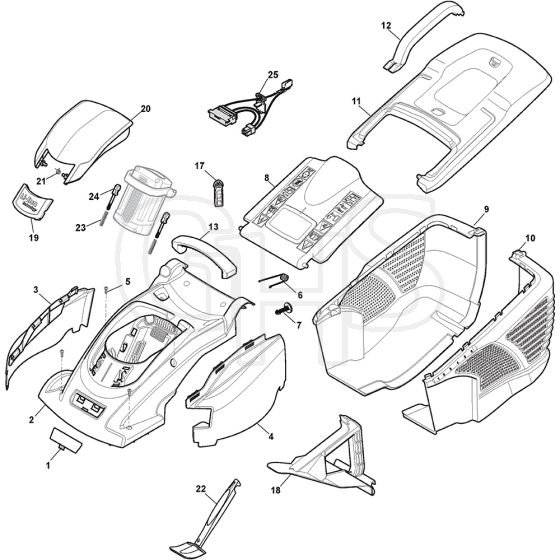 XP 40 Li - 2016-2020 - 294385063/C16 - Castel Garden Rotary Mower Deck ...