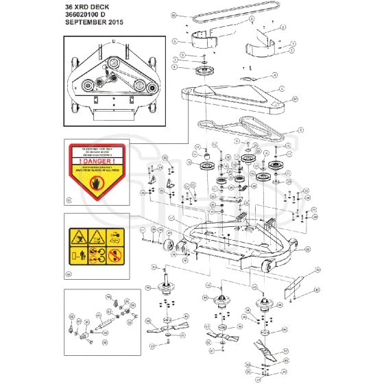 Countax Xrd Deck 36" - From 01-09-2015 - 01 36 Xrd Deck | GHS