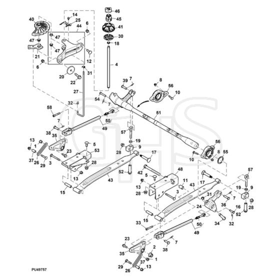 John Deere Z950R - PC11782 - Lift Linkage - ST940048 | GHS