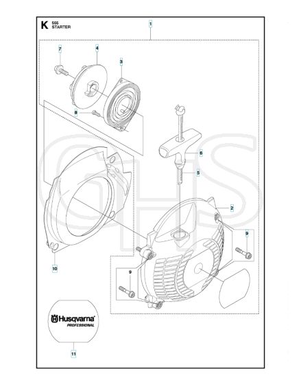 Husqvarna 555FXT - Starter | GHS