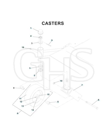 Husqvarna Lz 5227 Txpkoa - Casters | GHS