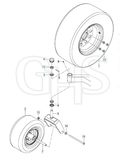 Husqvarna M-Zt61 - Wheels & Tyres | GHS
