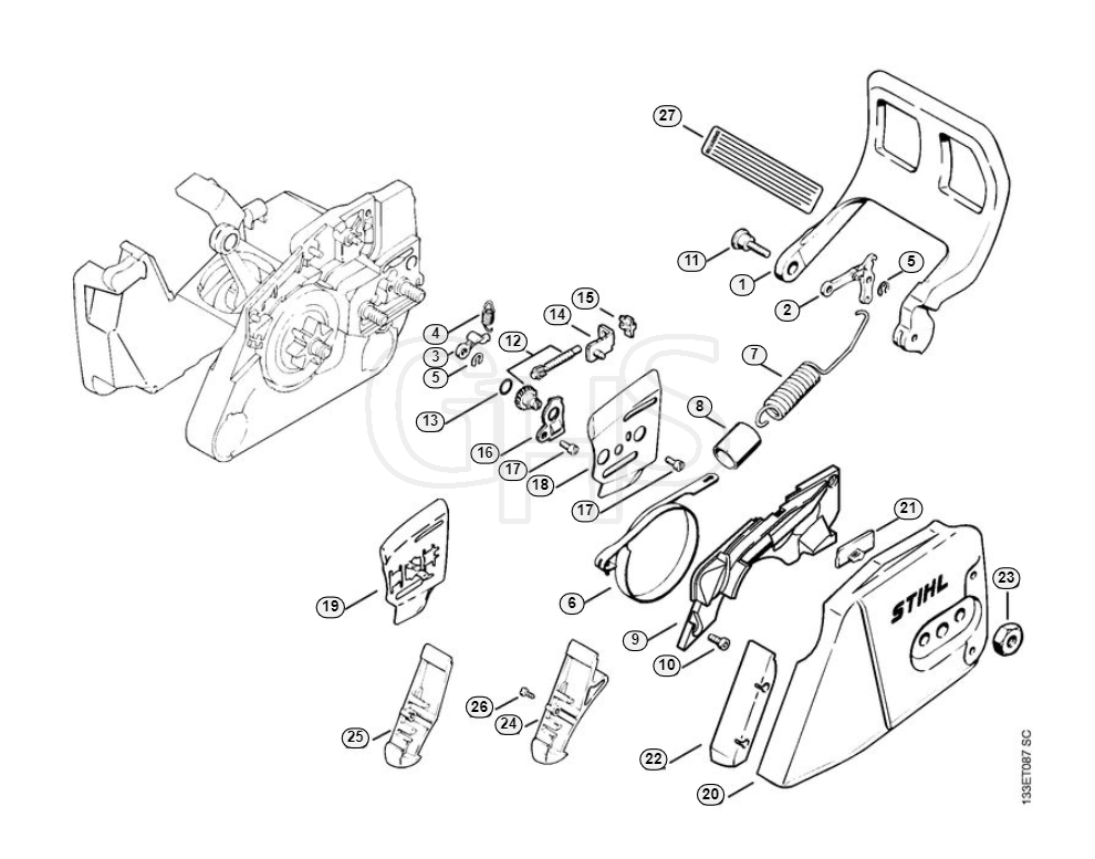 Stihl 026 Chain Brake - E-Group | GHS