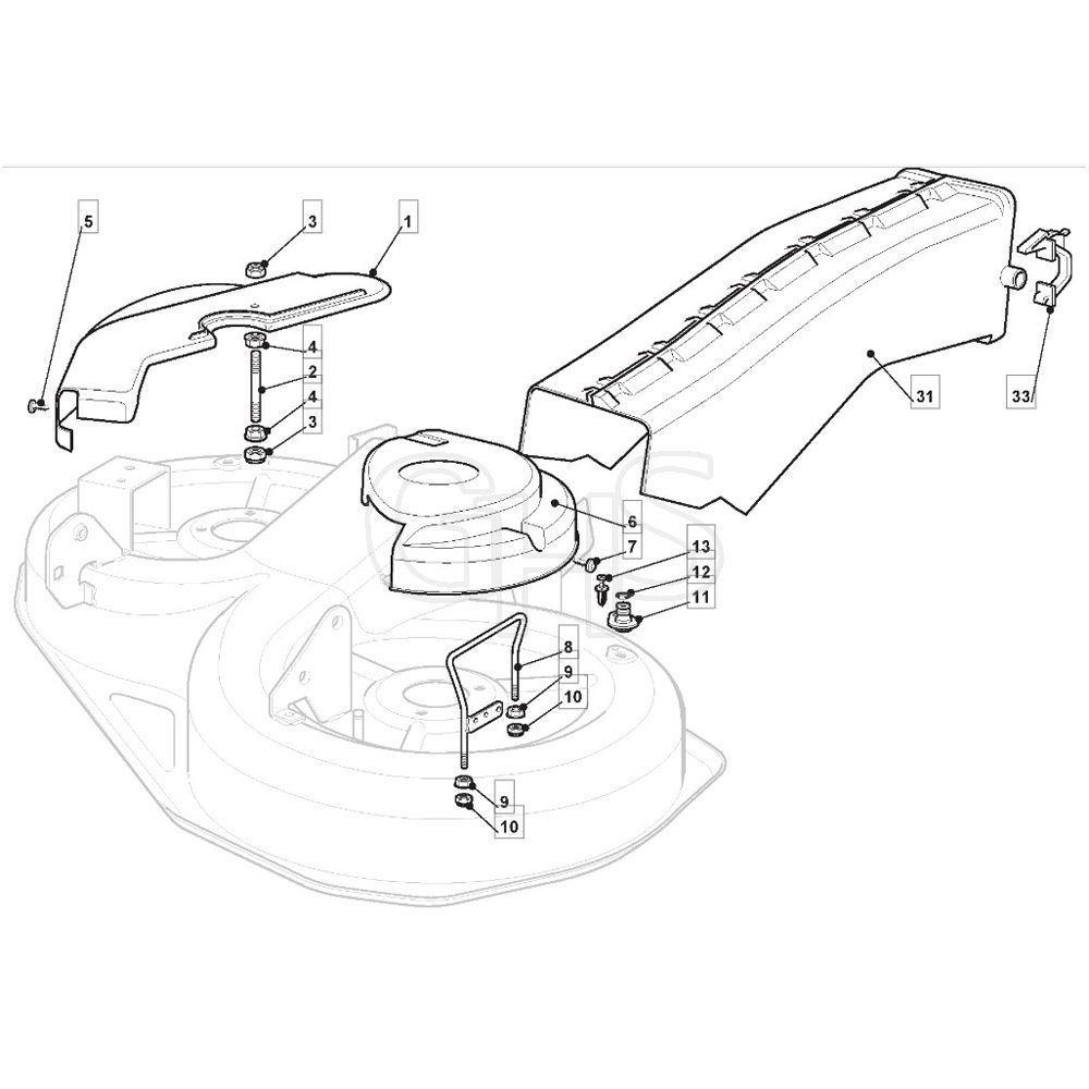 1636H - 2007 - 299964683/MO7 - Mountfield Ride On Mower Guards Diagram ...