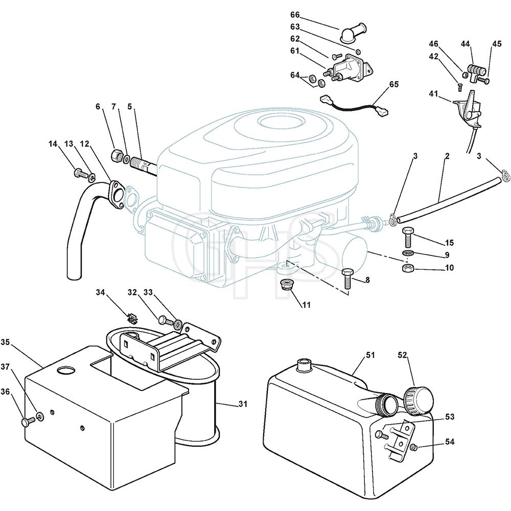 1840H - 2012 - 2T0950283/MFR - Mountfield Ride On Mower B&S Engine ...