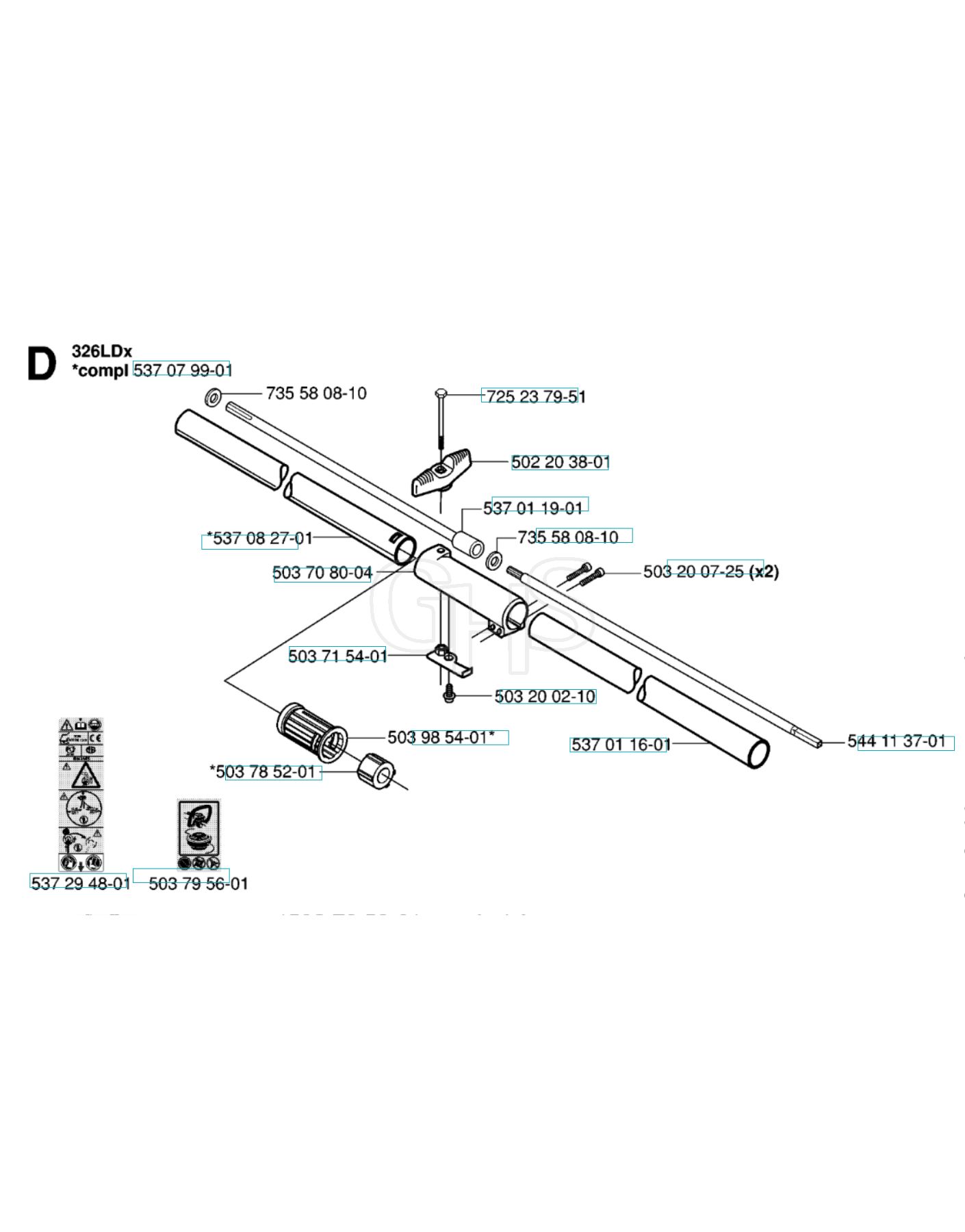 Husqvarna 326L - Shaft | GHS
