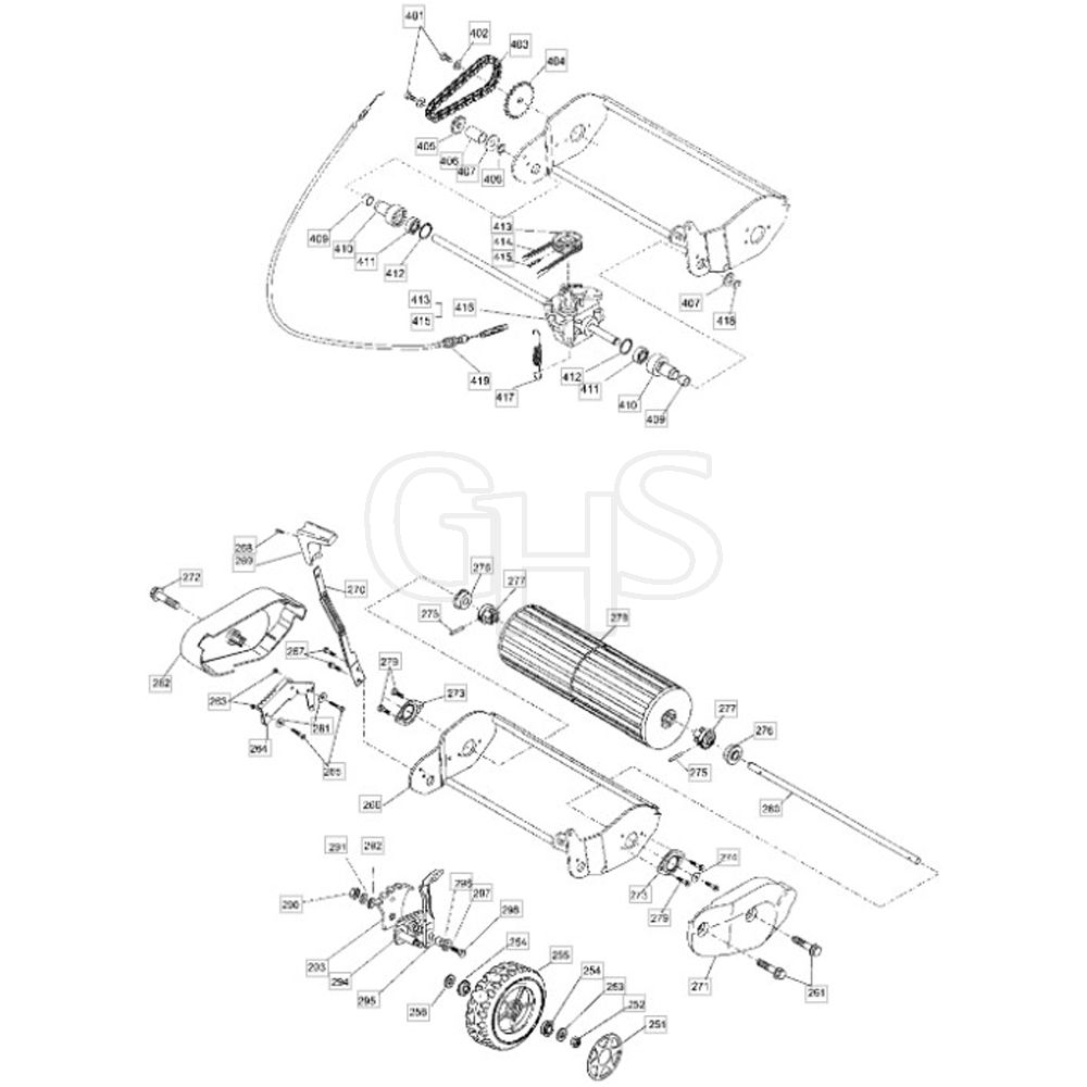 460R PD ES - 2005 - 23-3798-74 - Mountfield Rotary Mower Wheels Diagram ...