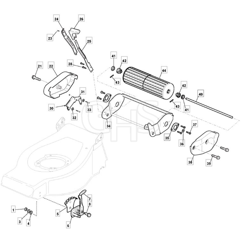 460R PD ES - 2008 - 294489523/UM8 - Mountfield Rotary Mower Roller ...