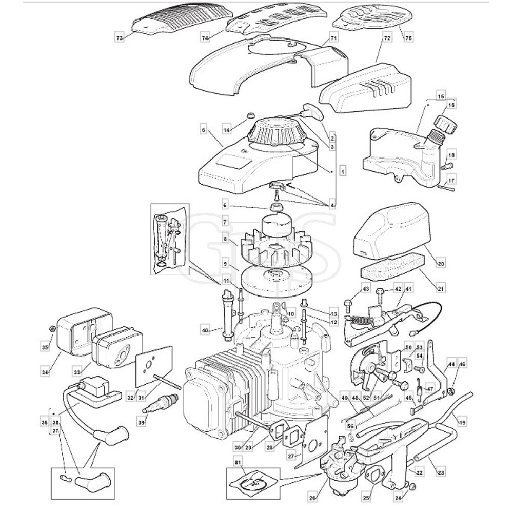 513 PD - 2008 - 294538143/UM8 - Mountfield Rotary Mower Engine Diagram ...