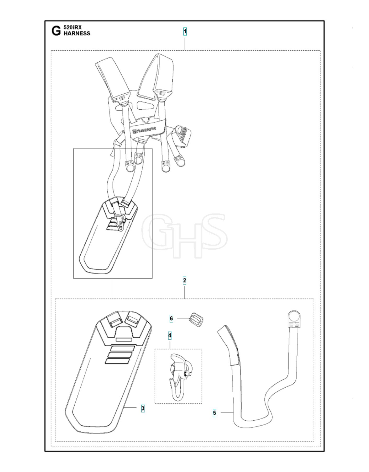 Husqvarna 520iRX - Harness | GHS