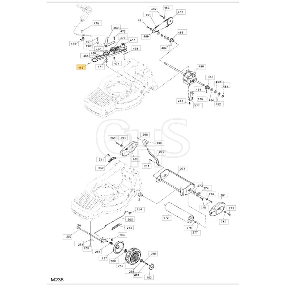 550 R - 2005 - 12-9786-80 - Mountfield Rotary Mower Wheels Diagram | GHS