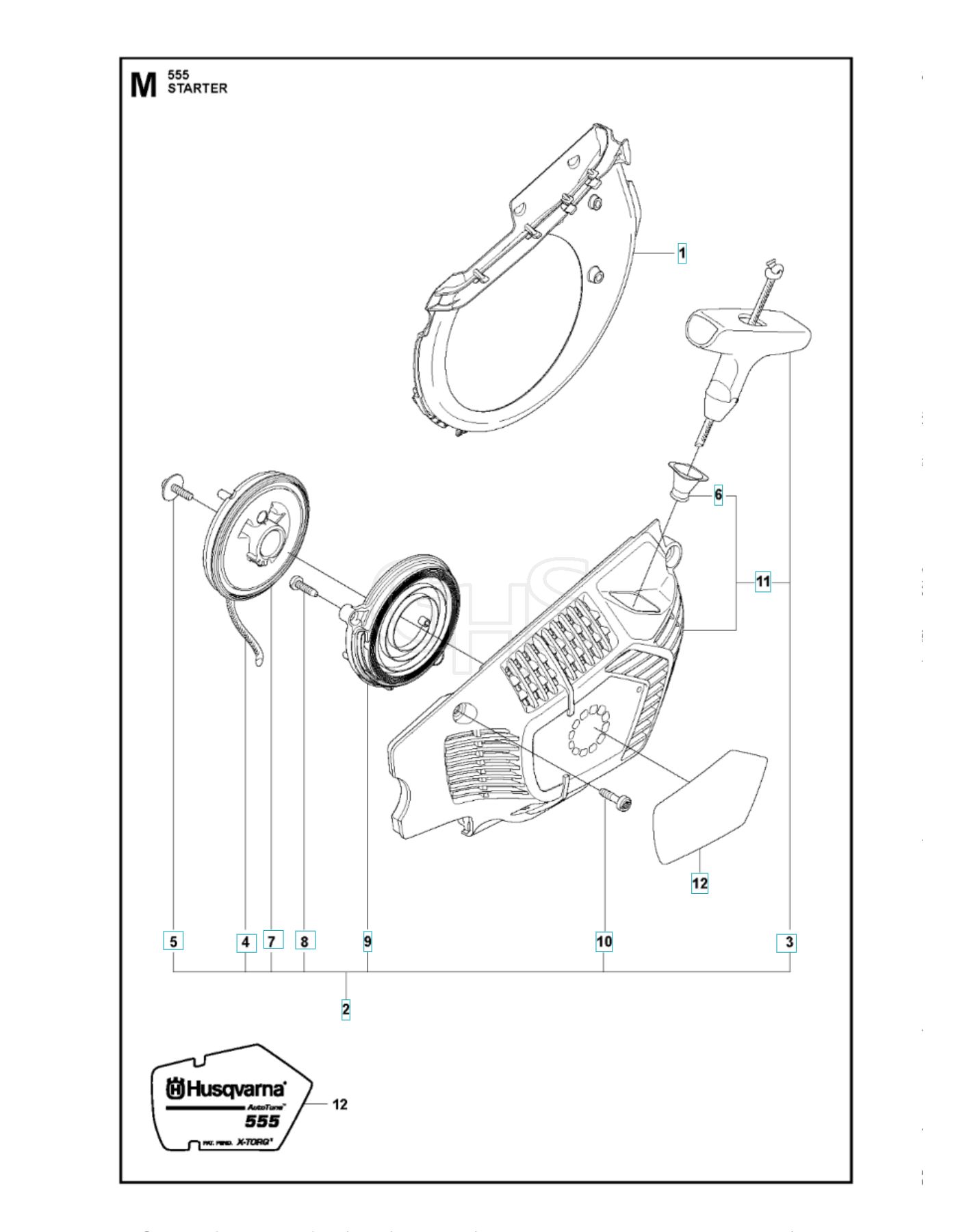 Husqvarna 555 - Starter | GHS