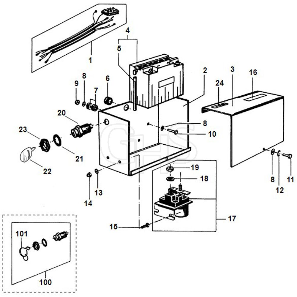 Viking AB 4099 SE - Battery Box - Parts Diagram | GHS