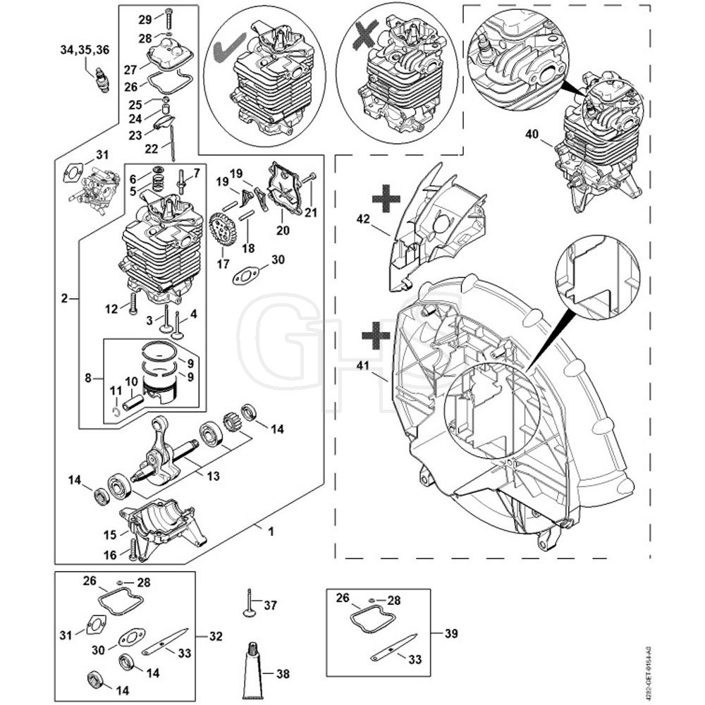 Stihl BR600 - Engine 02 - Parts Diagram | GHS